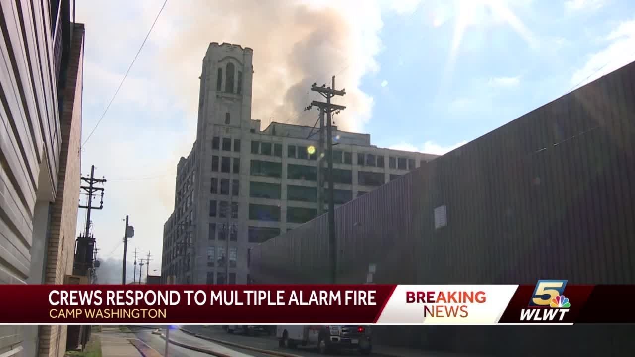Crews Respond to Multiple Alarm Fire in Camp Washington - YouTube