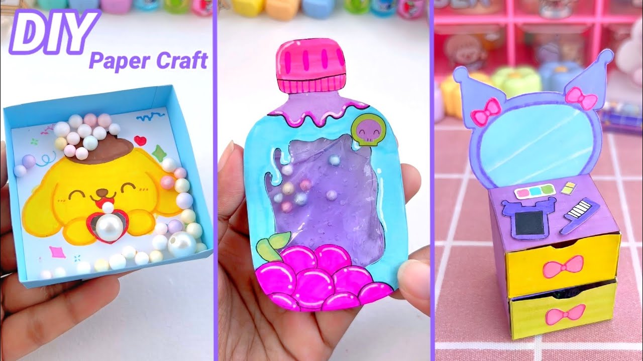 DIY Miniature Crafts Idea / Easy Craft Ideas / school hacks / mini ...