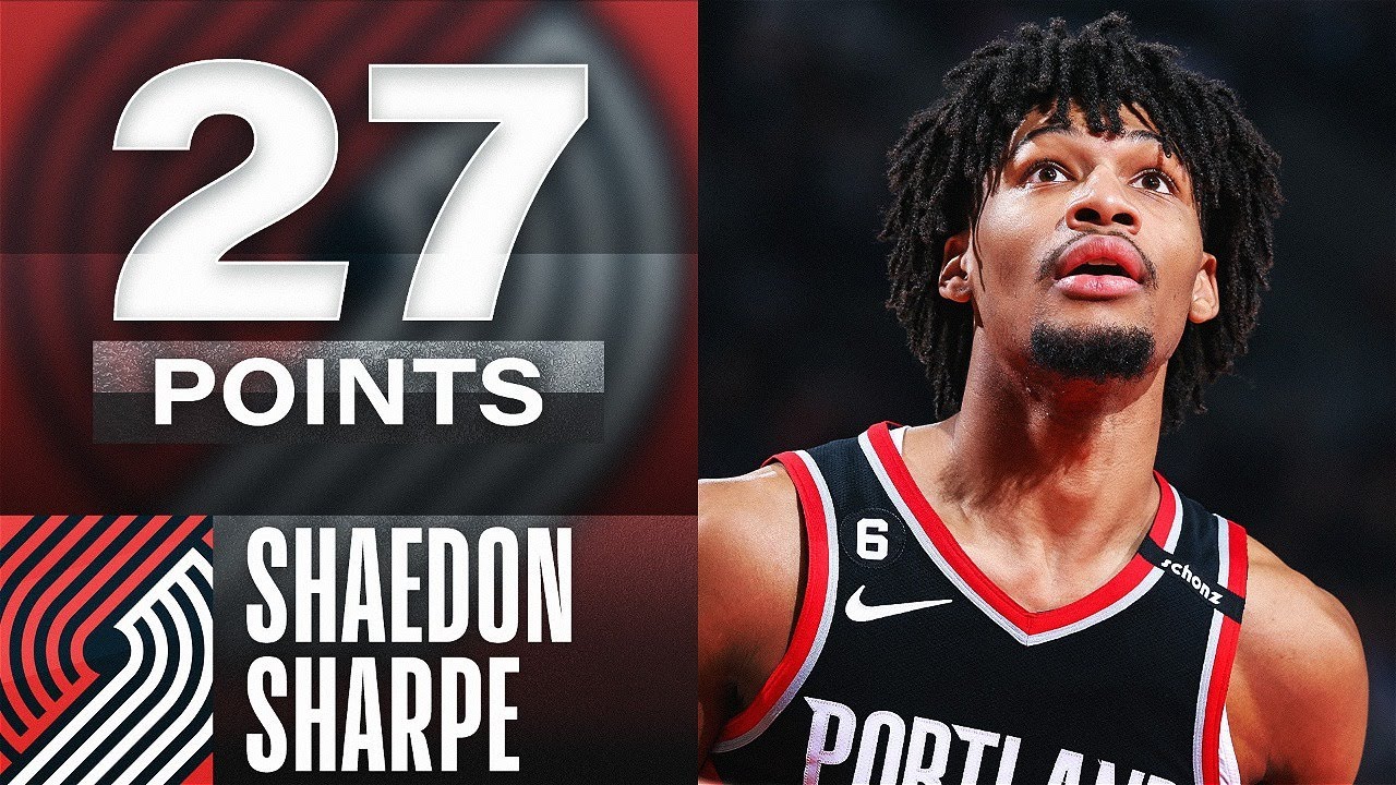 Shaedon Sharpe Is the 1st Trail Blazers Rookie To Have Three ...