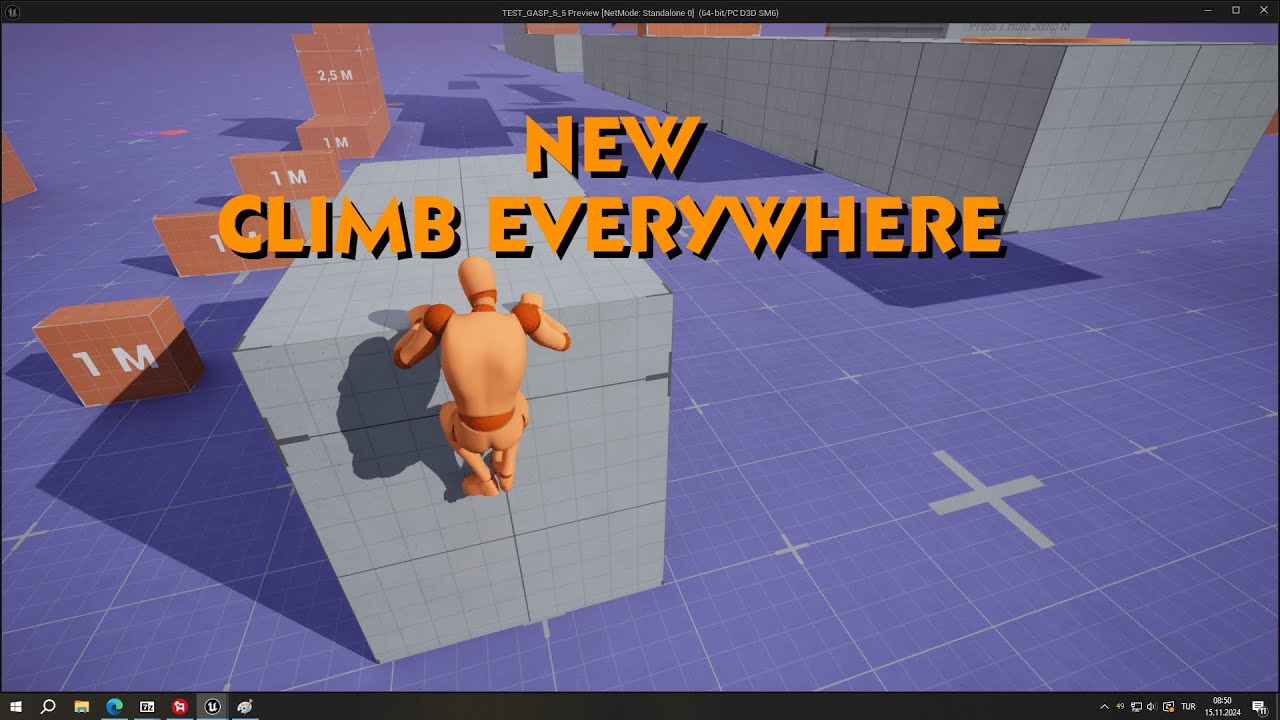 UE5.5 NEW Motion Matching Climb Everywhere - Download on Github - YouTube