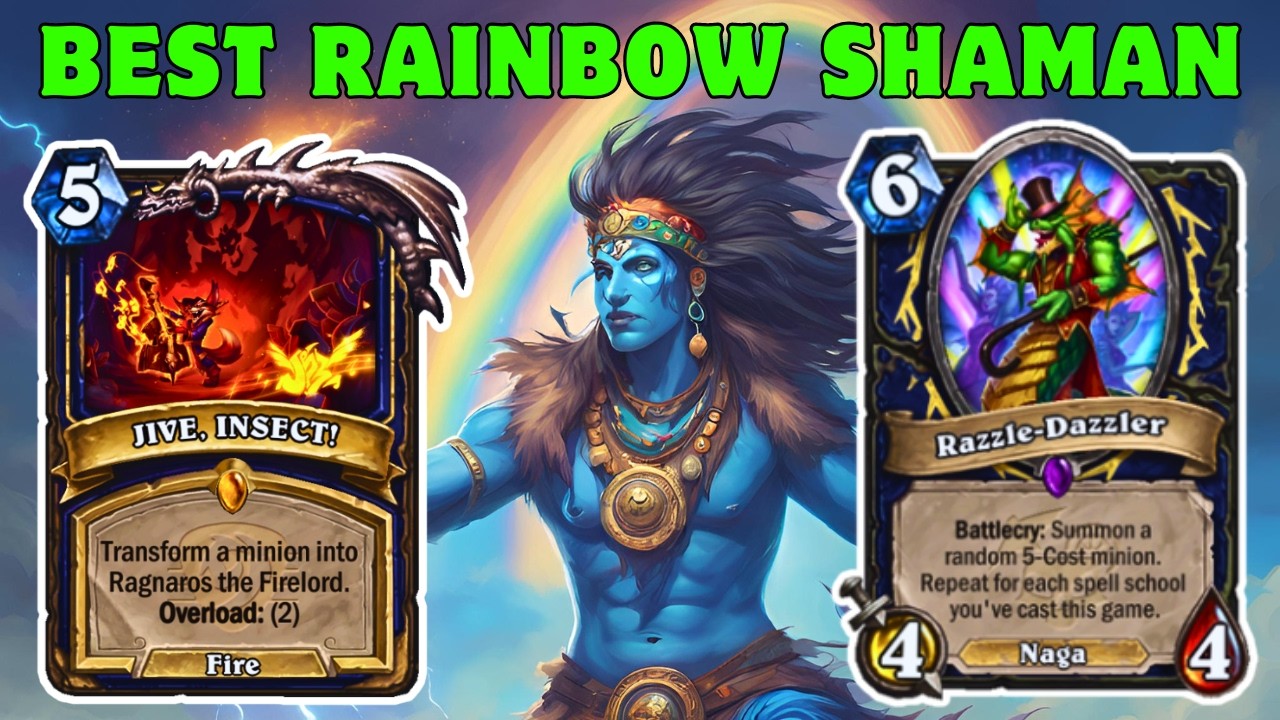 Unfair Damage Best Rainbow Shaman Deck to Climb Legend Hearthstone 30.2 ...