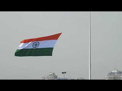 Hoisting Of World's Largest Indian Flag | Hyderabad