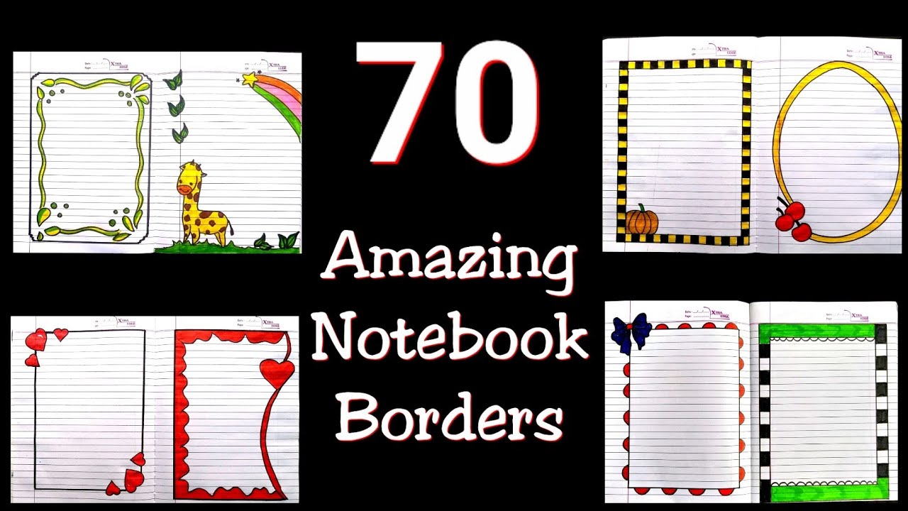 70 compilation of beautiful notebook borders for projects|simple border ...