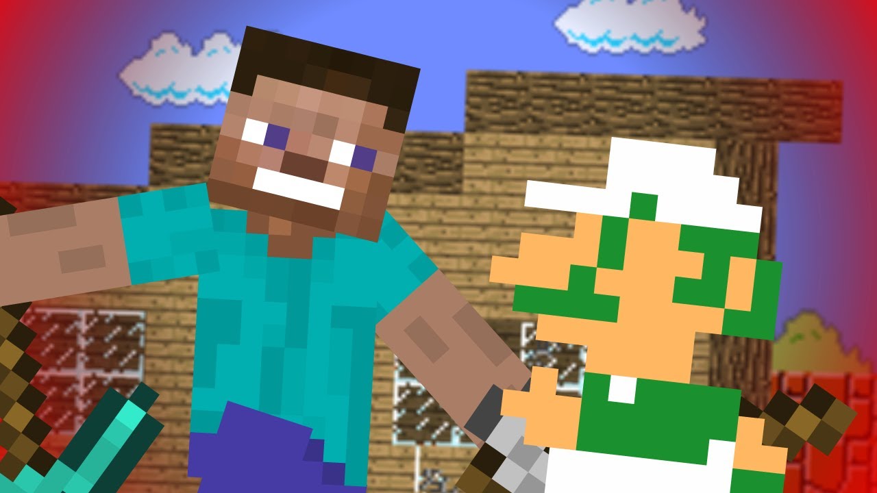 Minecraft Steve VS Luigi | Mario Animation - YouTube