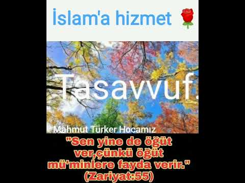 TASAVVUF Dersi -12 (İlahi Azameti Tefekkür)/Mahmut Türker Hocamızdan Güzel Bir Sohbet #islamahizmet