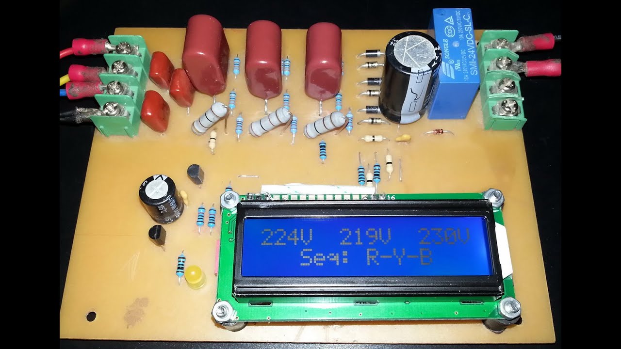 PIC16F873A Three Phase Sensor - YouTube