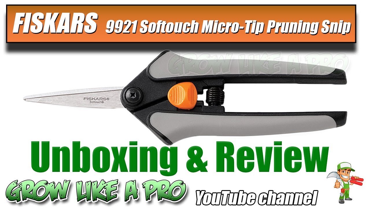 FISKARS Softouch Micro Tip Pruning Snip Review - YouTube