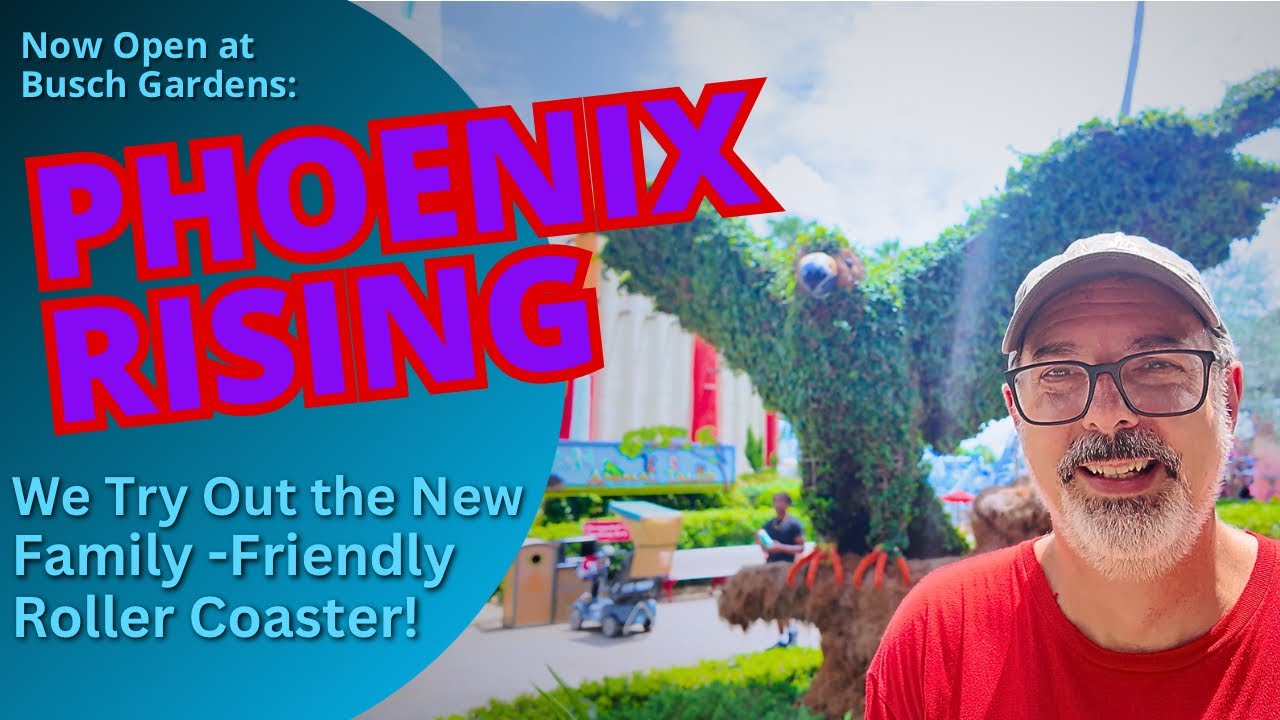 Phoenix Rising - a new family coaster at Busch Gardens Tampa - YouTube