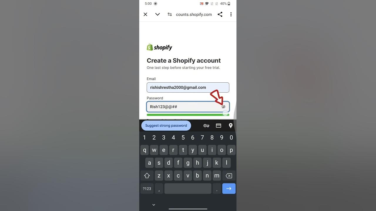 How to Sign up of Your Shopify Account? Create a Shopify Account on Android 2024 - YouTube