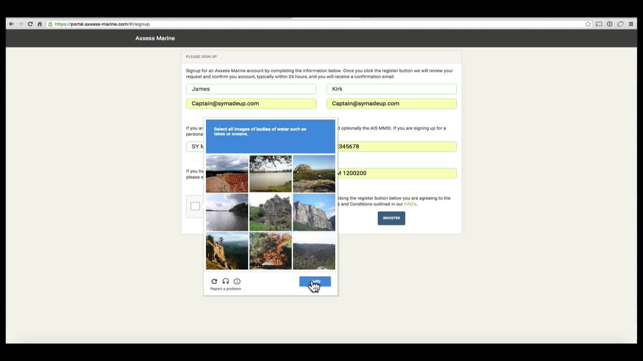 Setting up a new Axxess Marine online account - YouTube