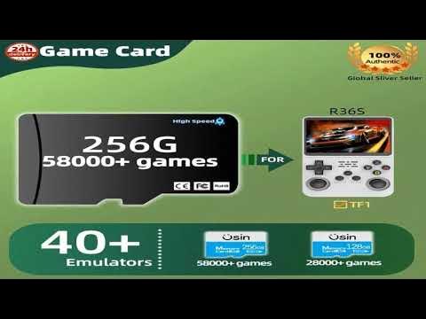 TF Game Card For R36S Memory Card High Speed Plug&Play PSP PS1 N64 GBA GBC SFC 256G 58000+ Retro ...