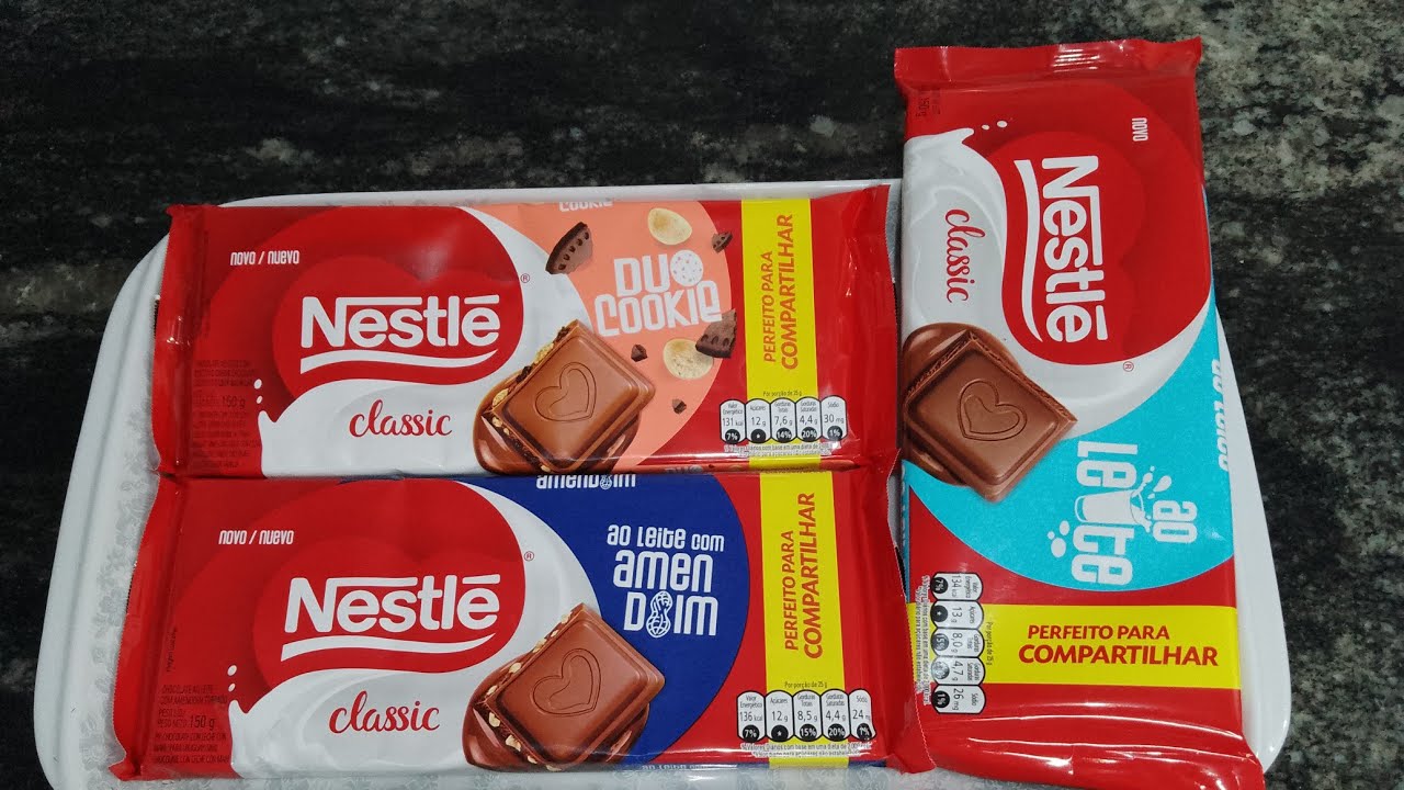 Nestlé Lançamentos Classic Ao Leite, Duo Cookie E Amendoim Para Vocês ...