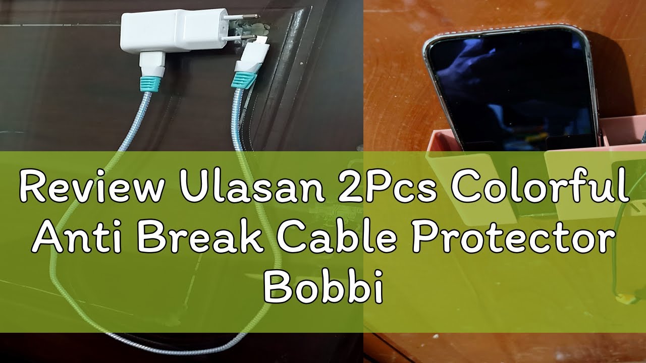 Review Ulasan 2Pcs Colorful Anti Break Cable Protector Bobbin Winder ...