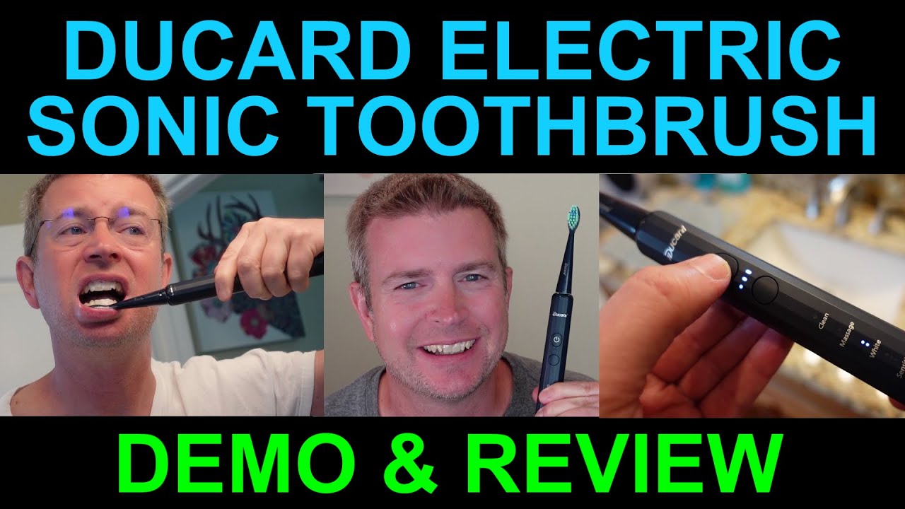 Sonic Electric Toothbrush by Ducard Demo and Review Affordable Long ...