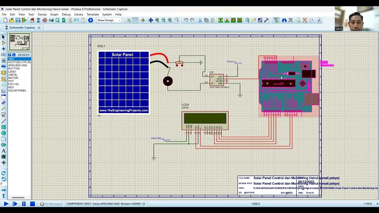 Simulasi solar panel dengan proteus untuk menggerakkan motor DC - YouTube
