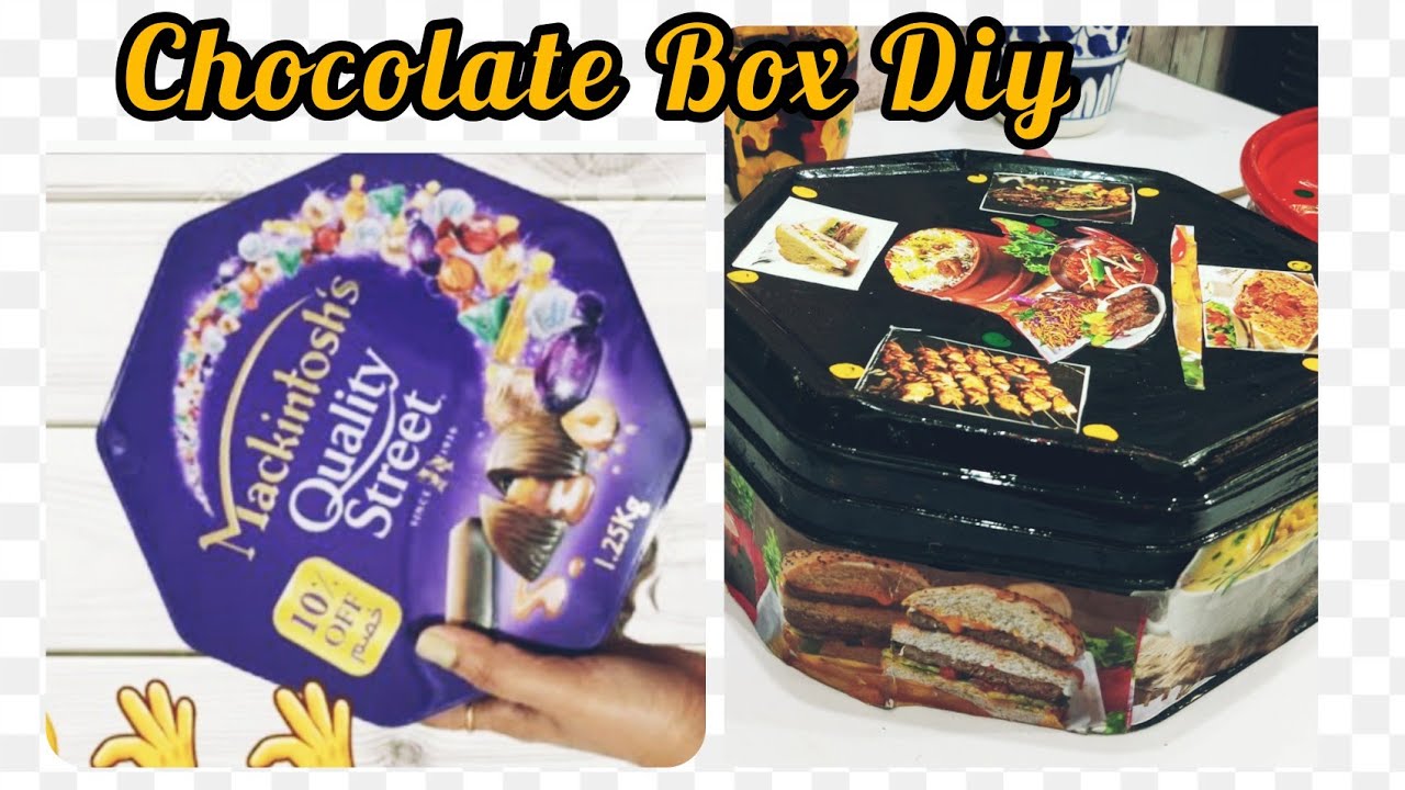 chocolate Box Diy/craft idea using chocolate cookies tin/ cookies ...