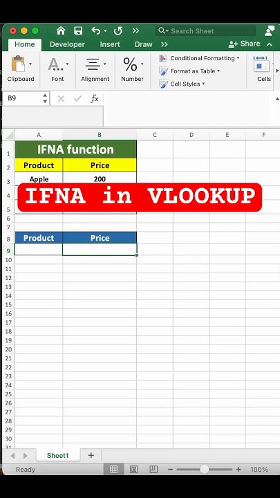 Excel tricks | IFNA with VLOOKUP function #excel #shorts - YouTube