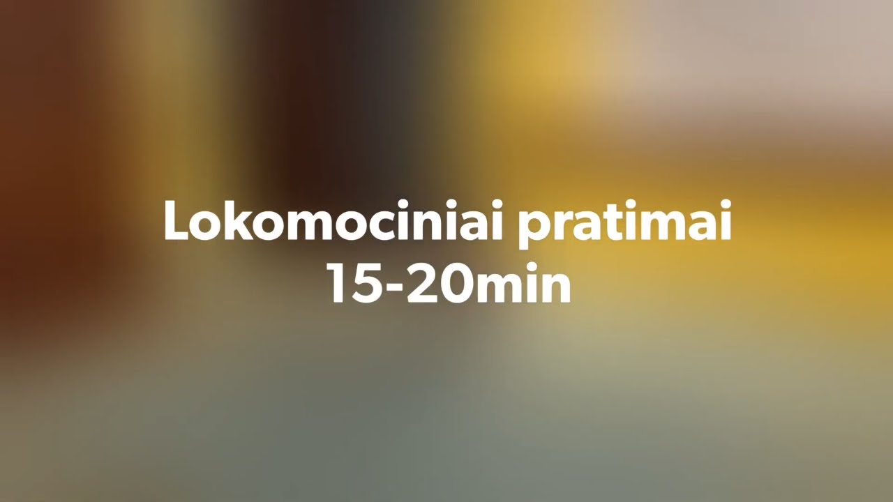 Treniruotė vaikams: lokomociniai pratimai/ Workout for kids: Locomotive ...