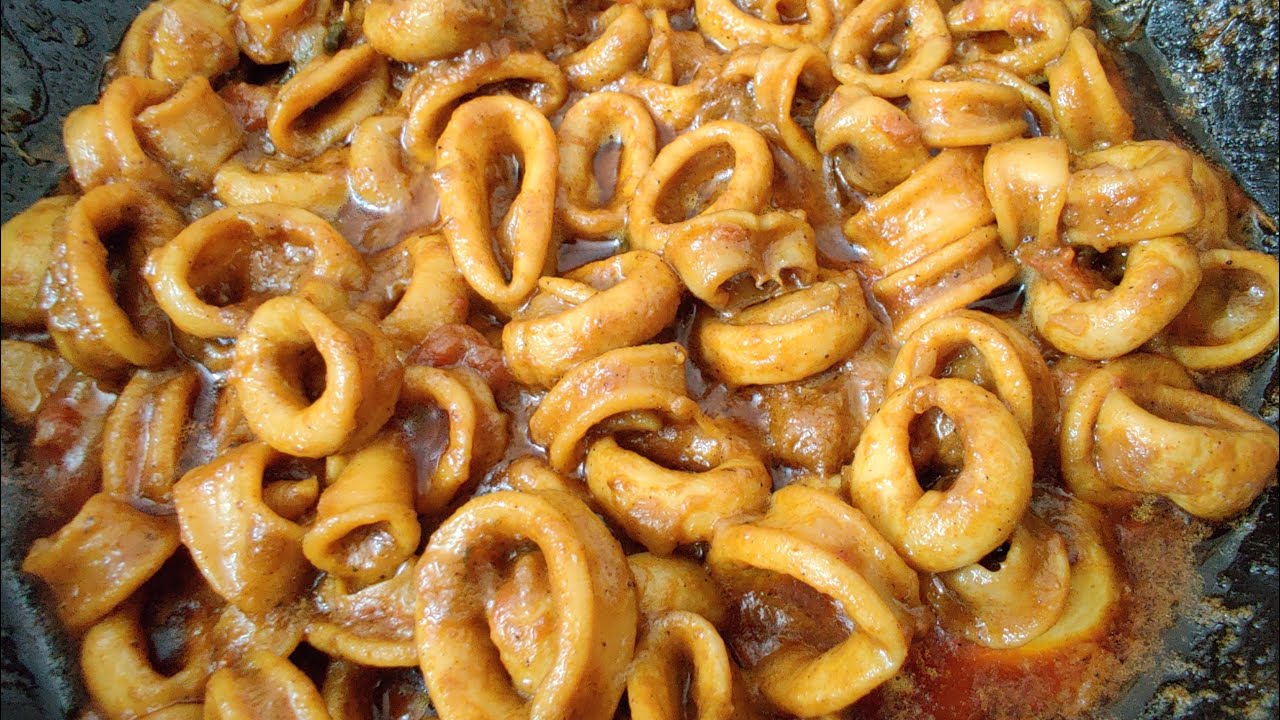 கனவா தொக்கு/கனவா வறுவல்/kanava fry/kanava gravy/kanava thokku/squid fry ...