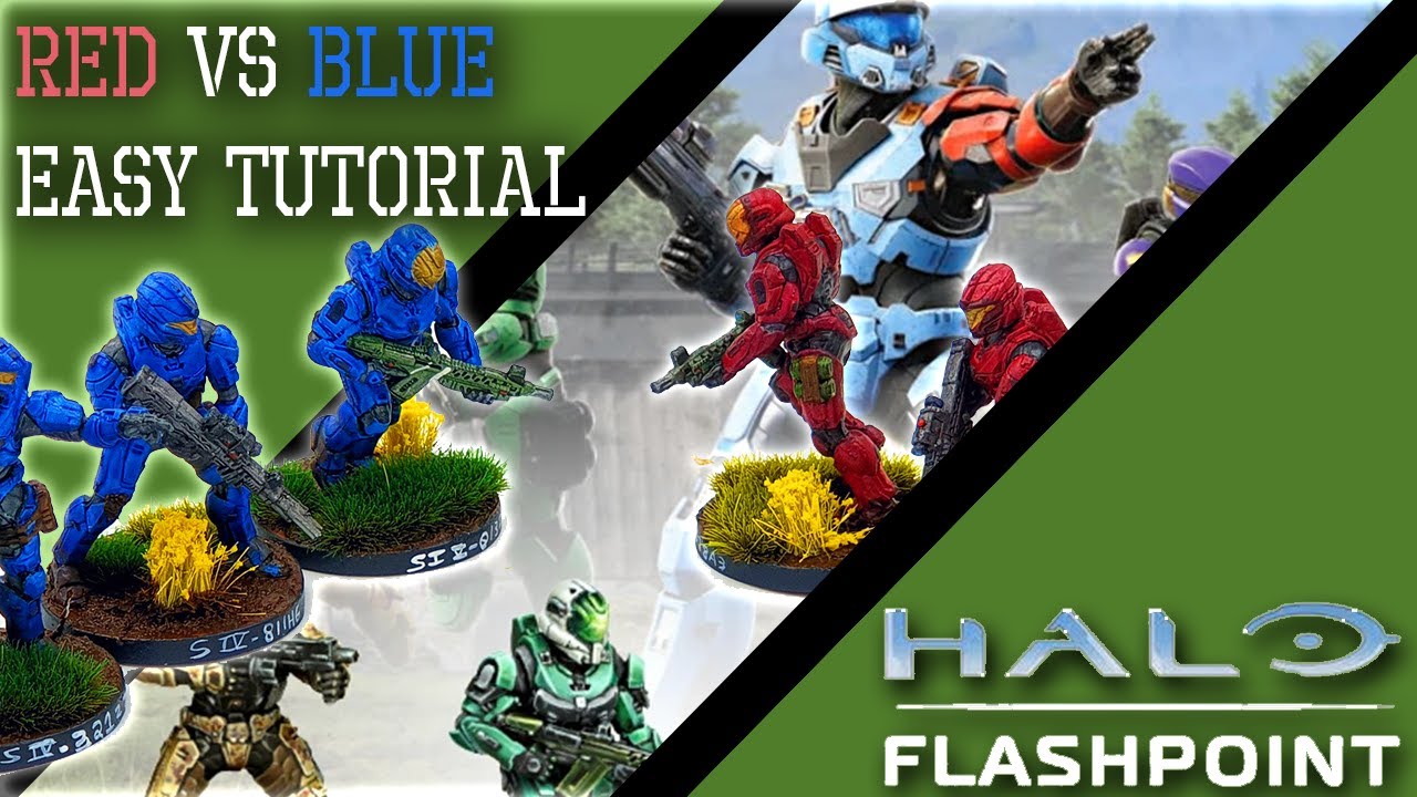 Red Vs Blue In Flashpoint ?!? | Halo: FlashPoint Paint Tutorial - YouTube