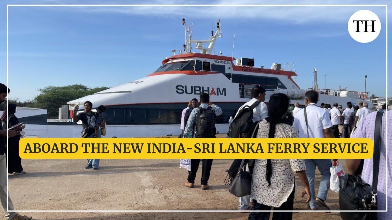 Aboard the new India-Sri Lanka ferry service - YouTube