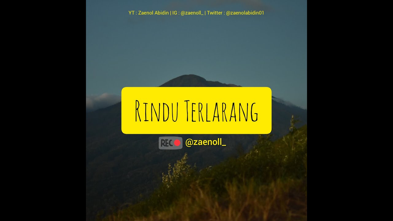 MUSIKALISASI PUISI | { Rindu Terlarang } - YouTube