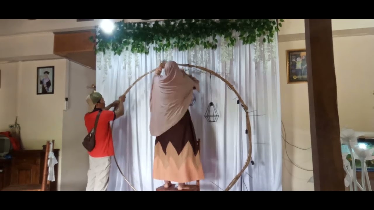 Tutorial Pasang Backdrop lingkaran untuk Tunangan - YouTube