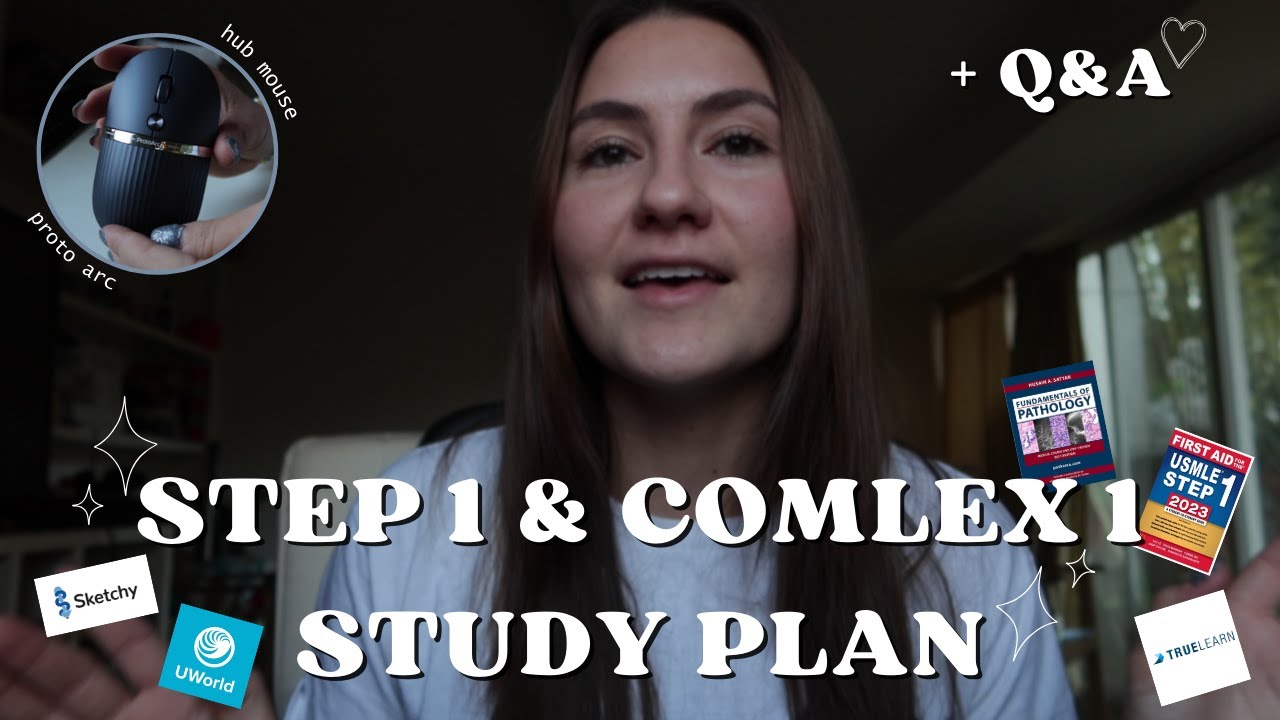 my COMLEX 1 & USMLE STEP 1 study schedule | + Q&A - YouTube