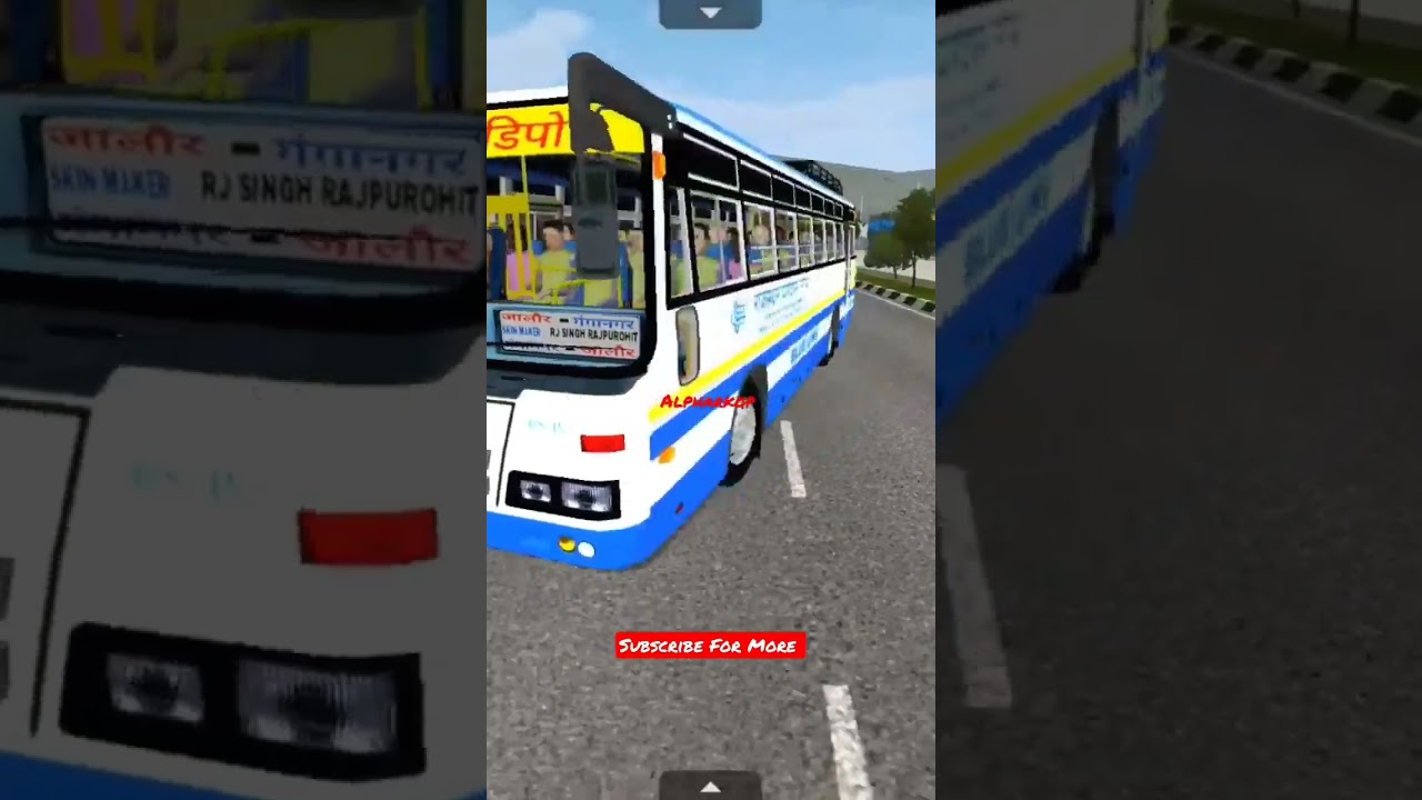 Rajasthan RTC Bus Driving Attitud Status| Bus Simulator Indonesia # ...
