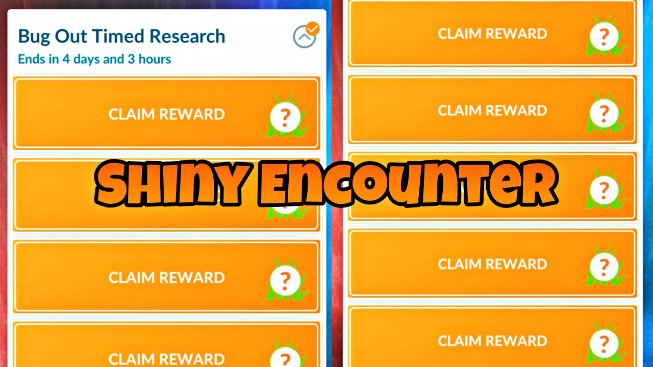 Shiny 😍 150 Bugs Research Rewards Pokémon Go Shiny - YouTube