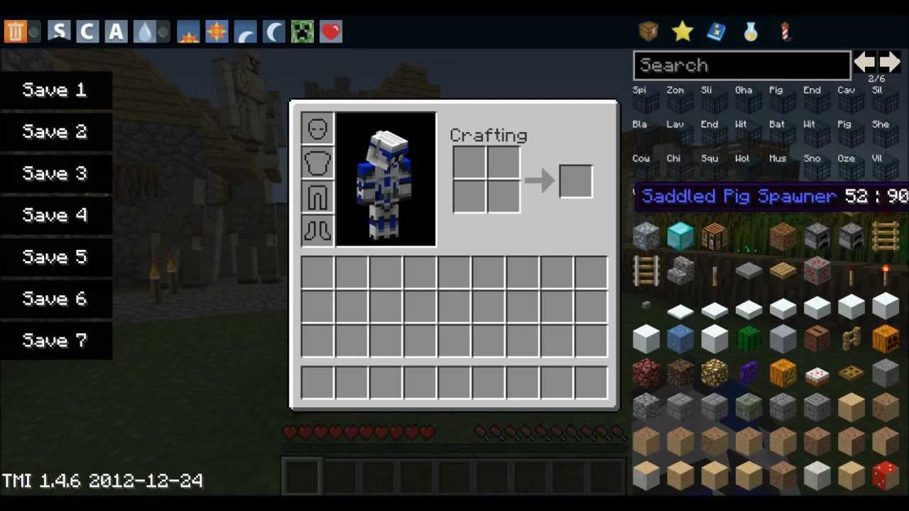 Minecraft mod review and installation too many items 1.4.6 - YouTube