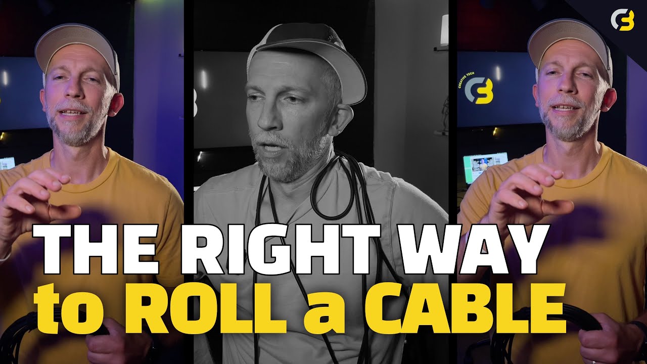 How to ROLL A CABLE the RIGHT WAY (the SECRET of the Pros) - YouTube
