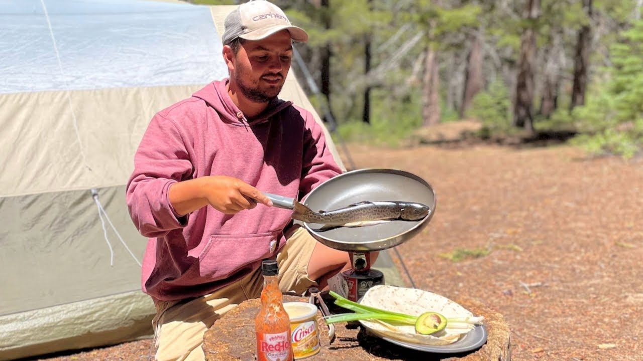 Camp, Catch, and Cook! (Mountain Trout Fishing) - YouTube