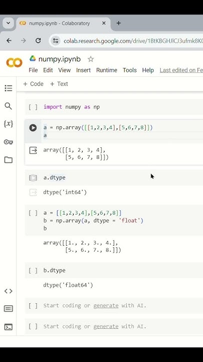 Converting Data Types Int To Float In Numpy Python Datascience Numpy Machinelearning Pandas