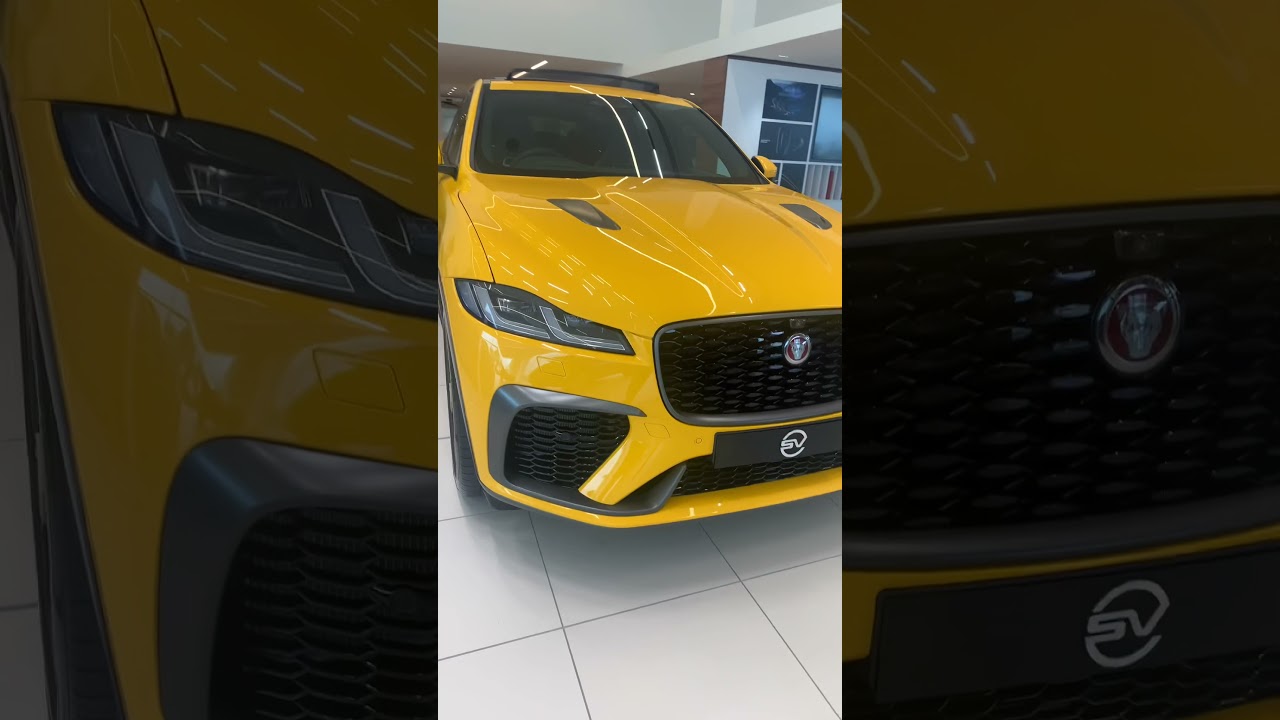 Yellow F Pace SVR - YouTube