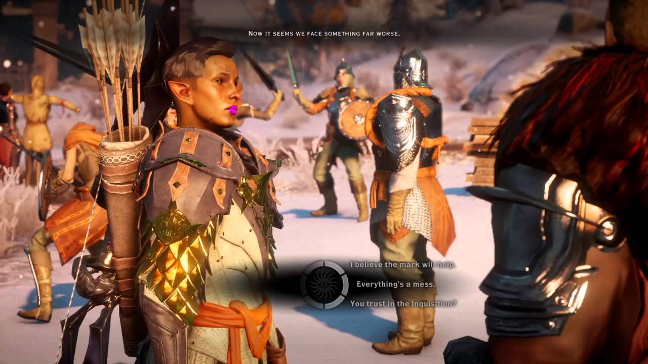 Dragon Age: Inquisition headless soldier glitch - YouTube