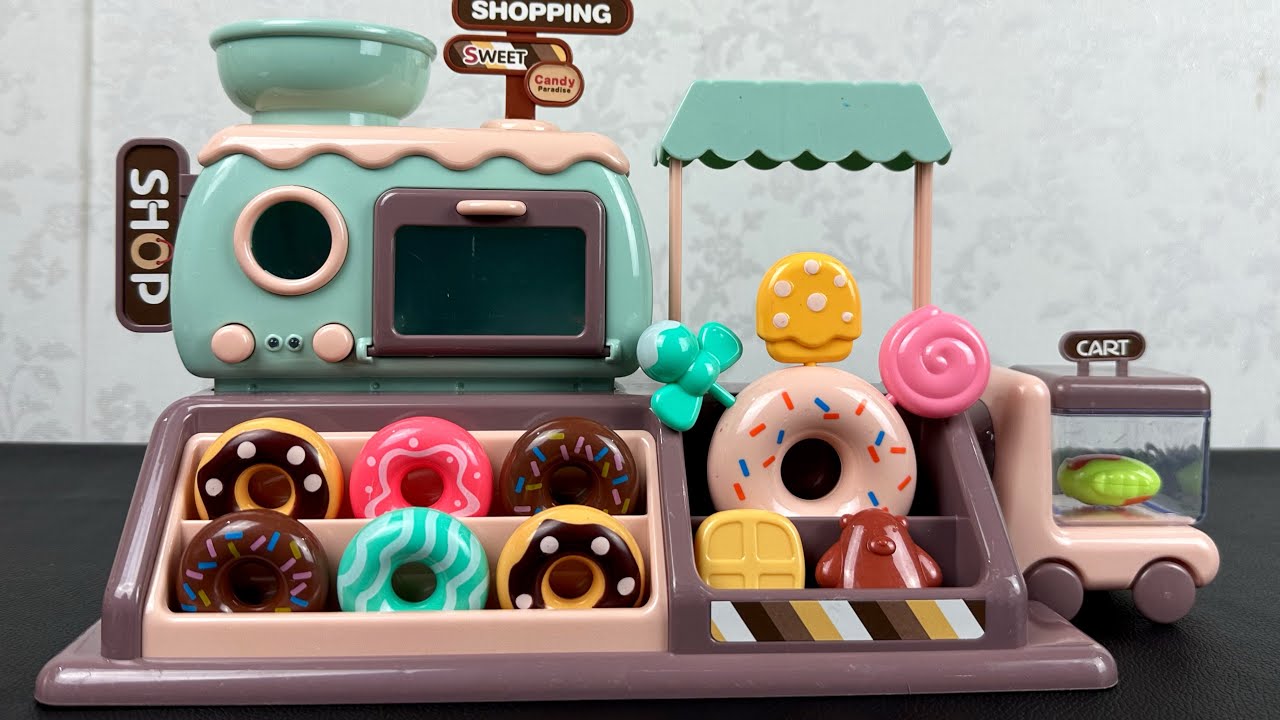 [ ASMR ] Satisfying With Unboxing Donuts Shop Toys | Mainan Toko Donat ...