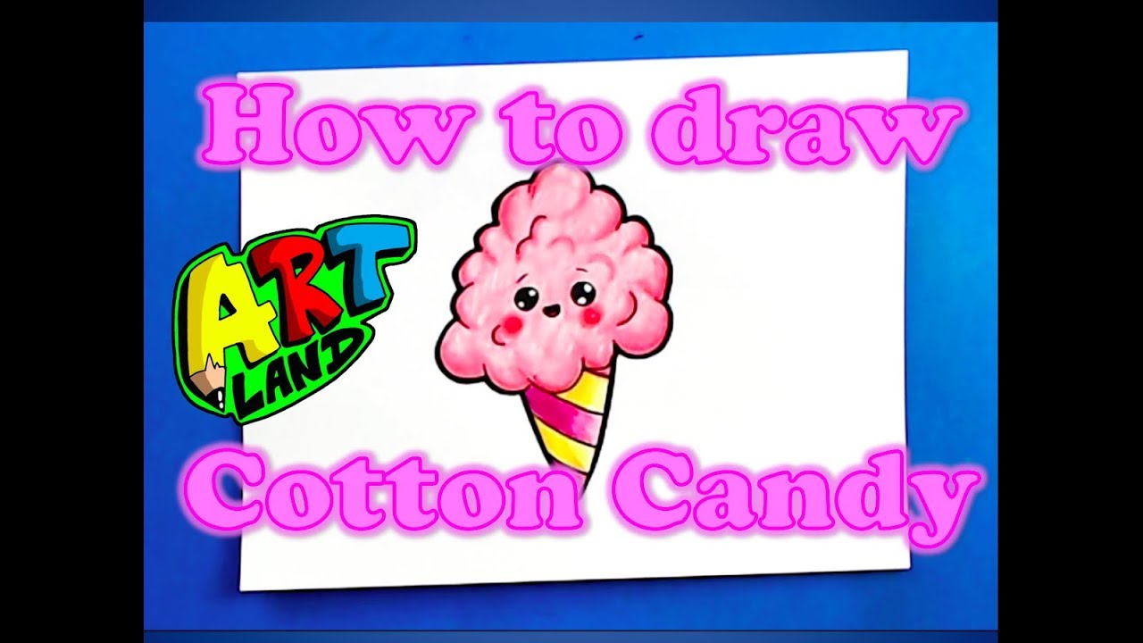 How to draw Cotton Candy - YouTube