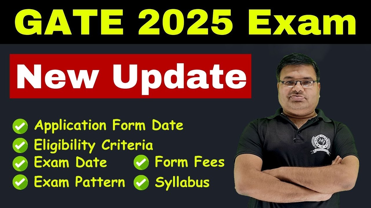 GATE Chemistry 2025 New Announcements | Exam Date | Application From ...