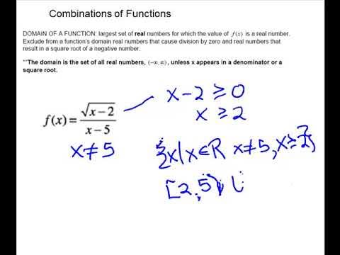 Combinations of Functions - YouTube