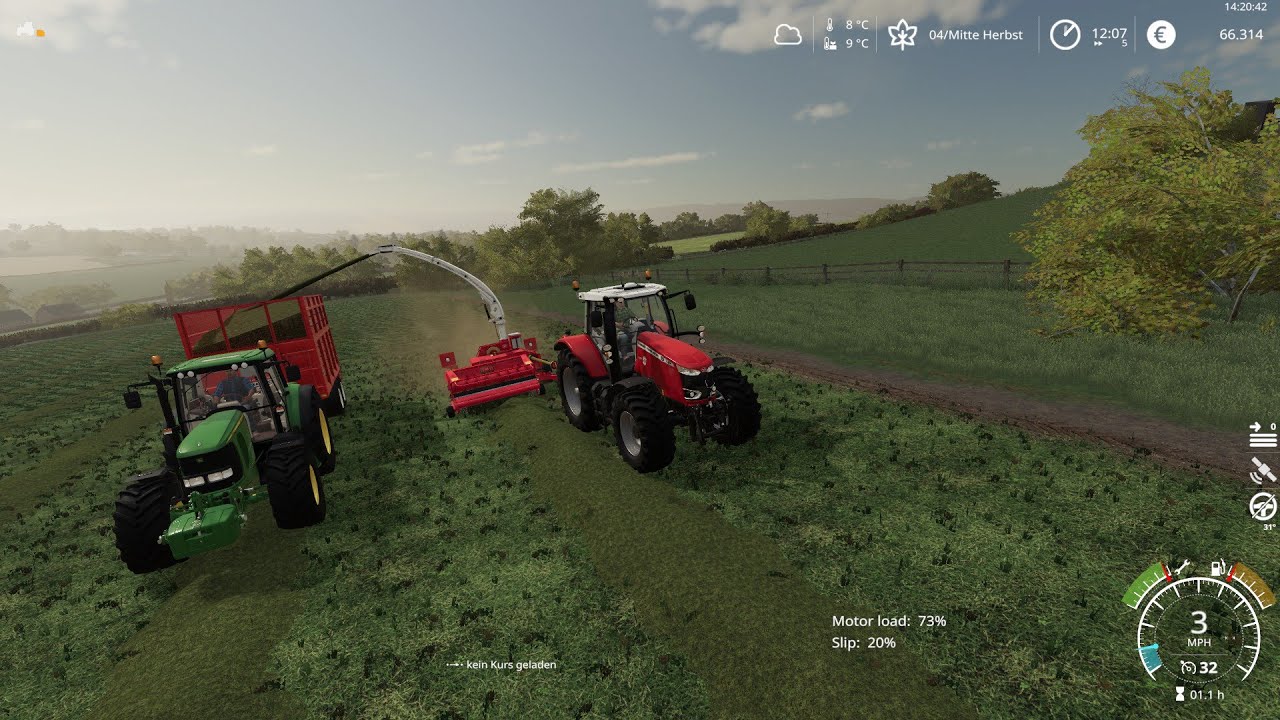 Sandy Bay Fs19 - Alfalfa Häckseln und Pressen mit Massey Ferguson 7724 ...