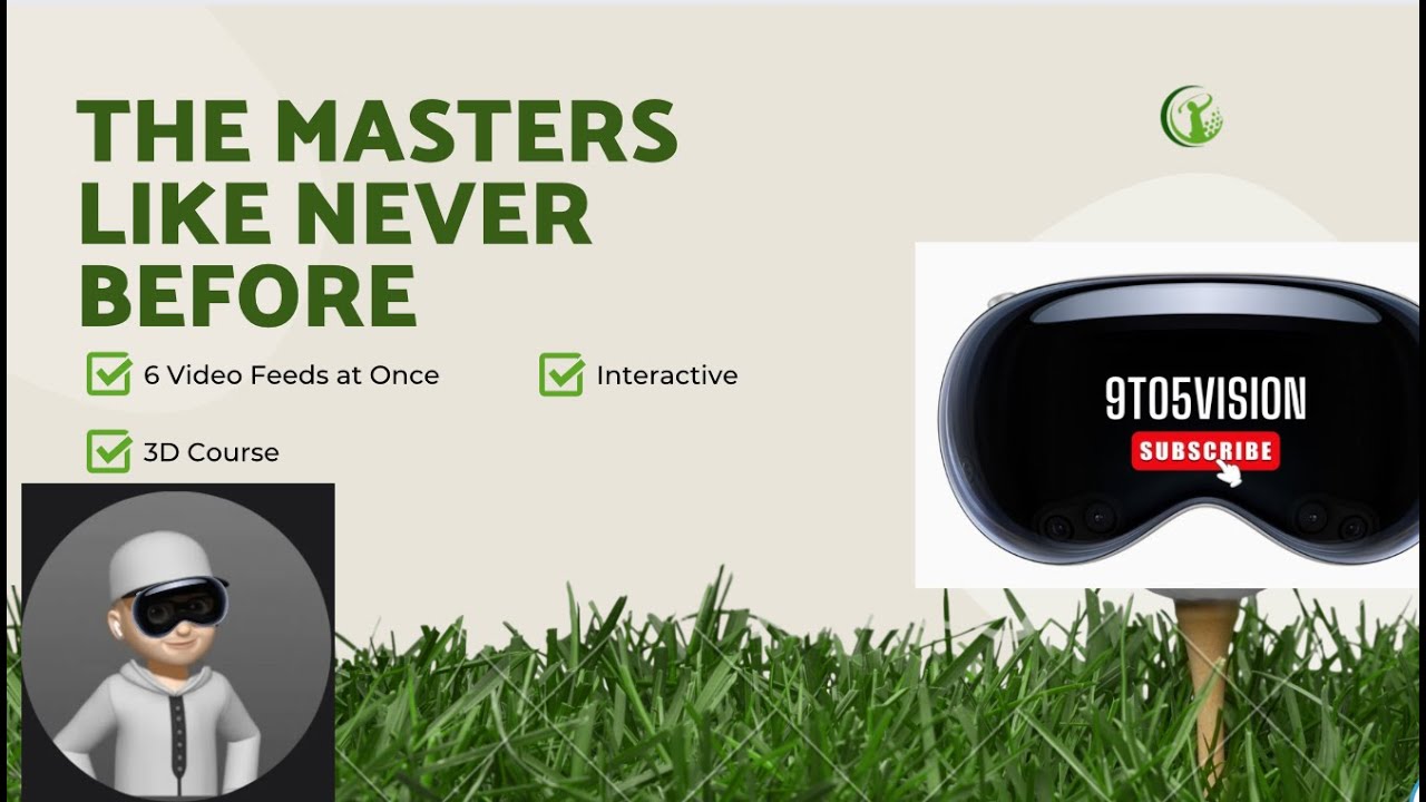Apple Vision Pro Masters Golf App - YouTube