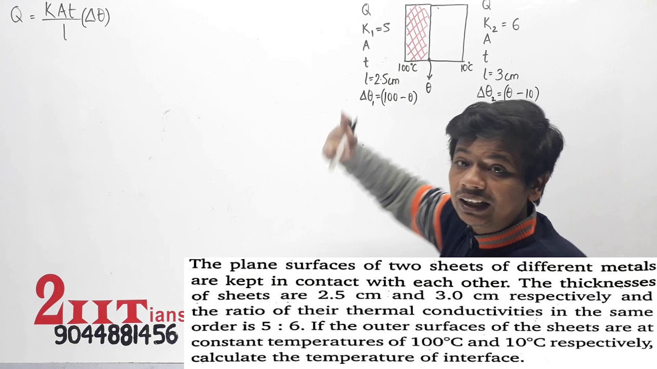 Heat Transfer Q15 Class 11 Nootan Physics Numericals - YouTube