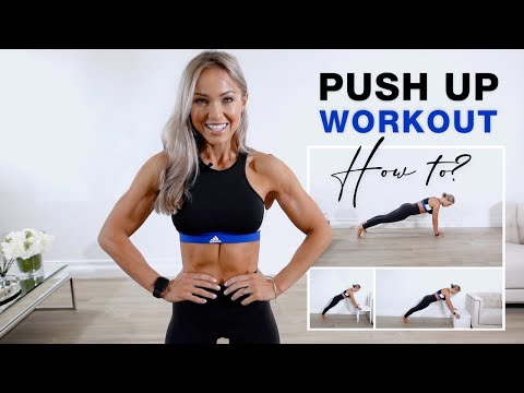 10 Min PUSH UP WORKOUT + TIPS | Beginner to Advanced