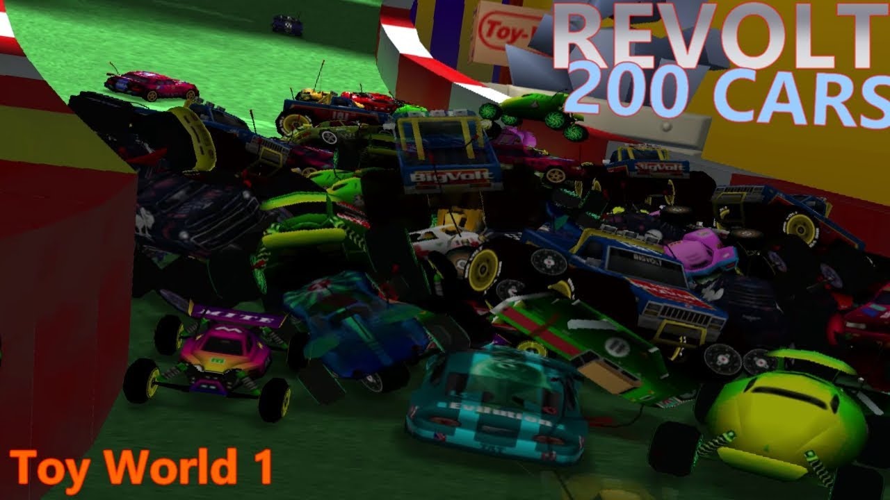 Re-volt - 200 Cars race ! - Toy World 1 - YouTube