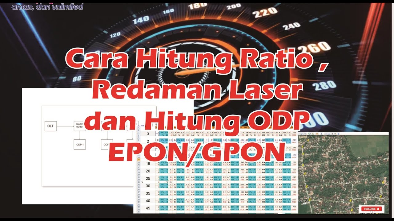 CARA MENGHITUNG RATIO DAN REDAMAN ODP MEDIA OLT GPON/EPON - YouTube