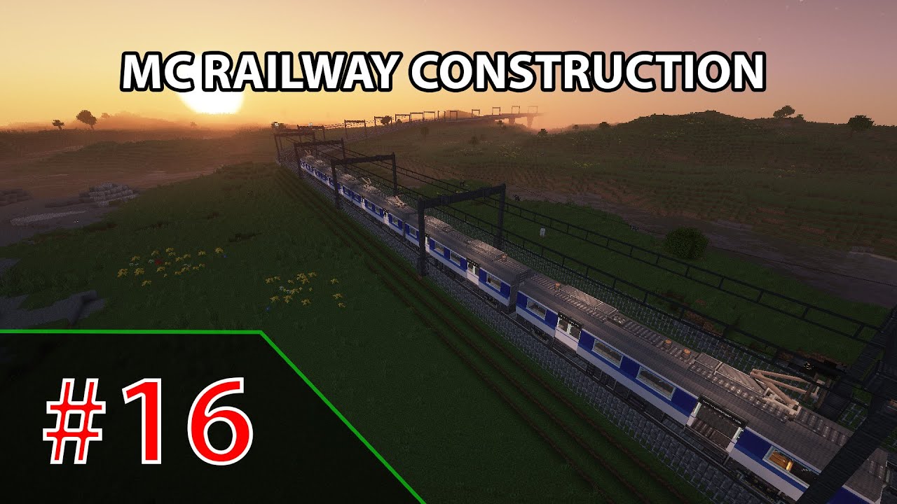 Minecraft Railway Construction Part 16 - YouTube