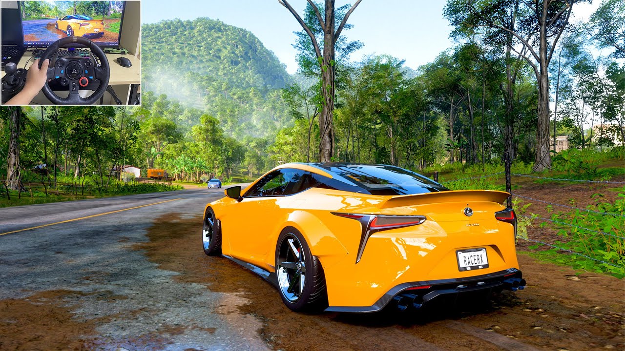 Lexus LC 500, Drifting - Forza Horizon 5 | Logitech G29 steering wheel ...