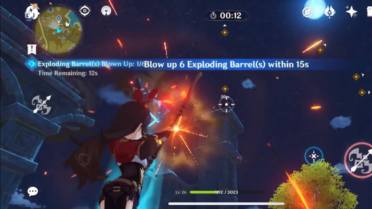 Co-op Challenge(Solo): Blow up 6 Exploding Barrels within 15 seconds ...