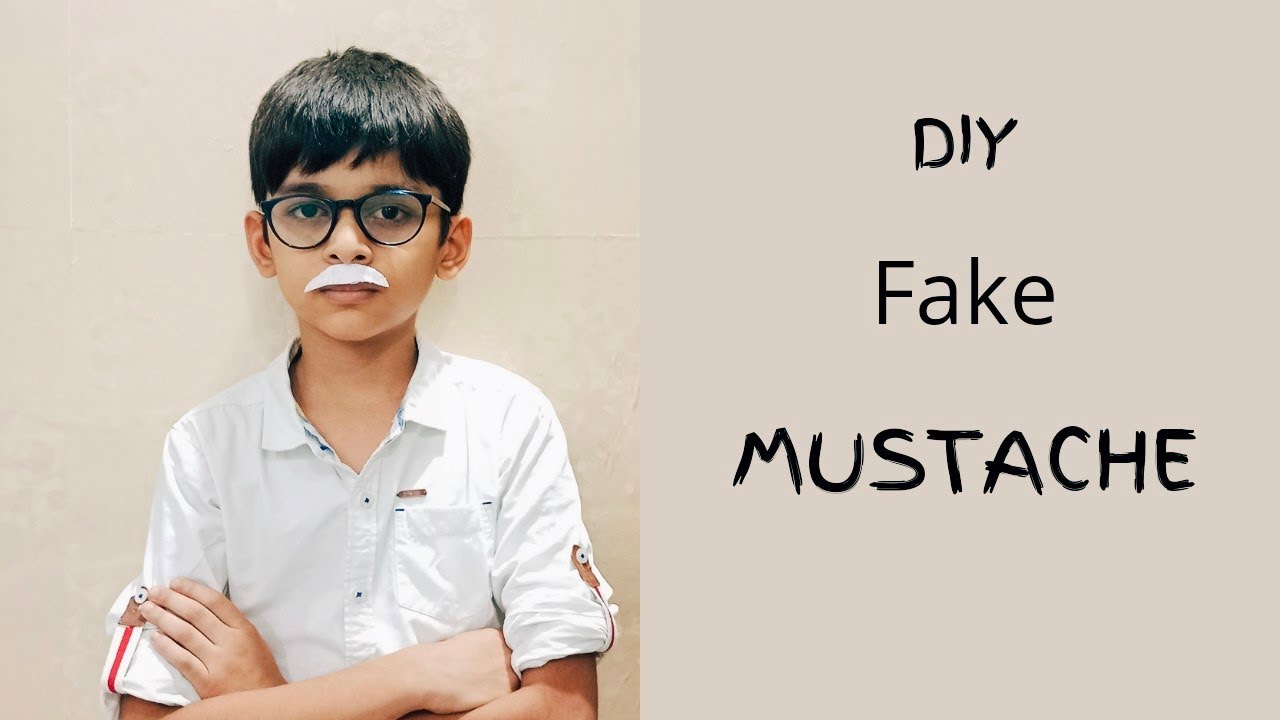 How to Make a Fake Moustache that Sticks | નકલી મૂછો (મૂંછ) બનાવતા શીખો ...
